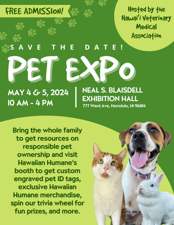 Join Hawaiian Humane at the Pet Expo : Hawaiian Humane Society